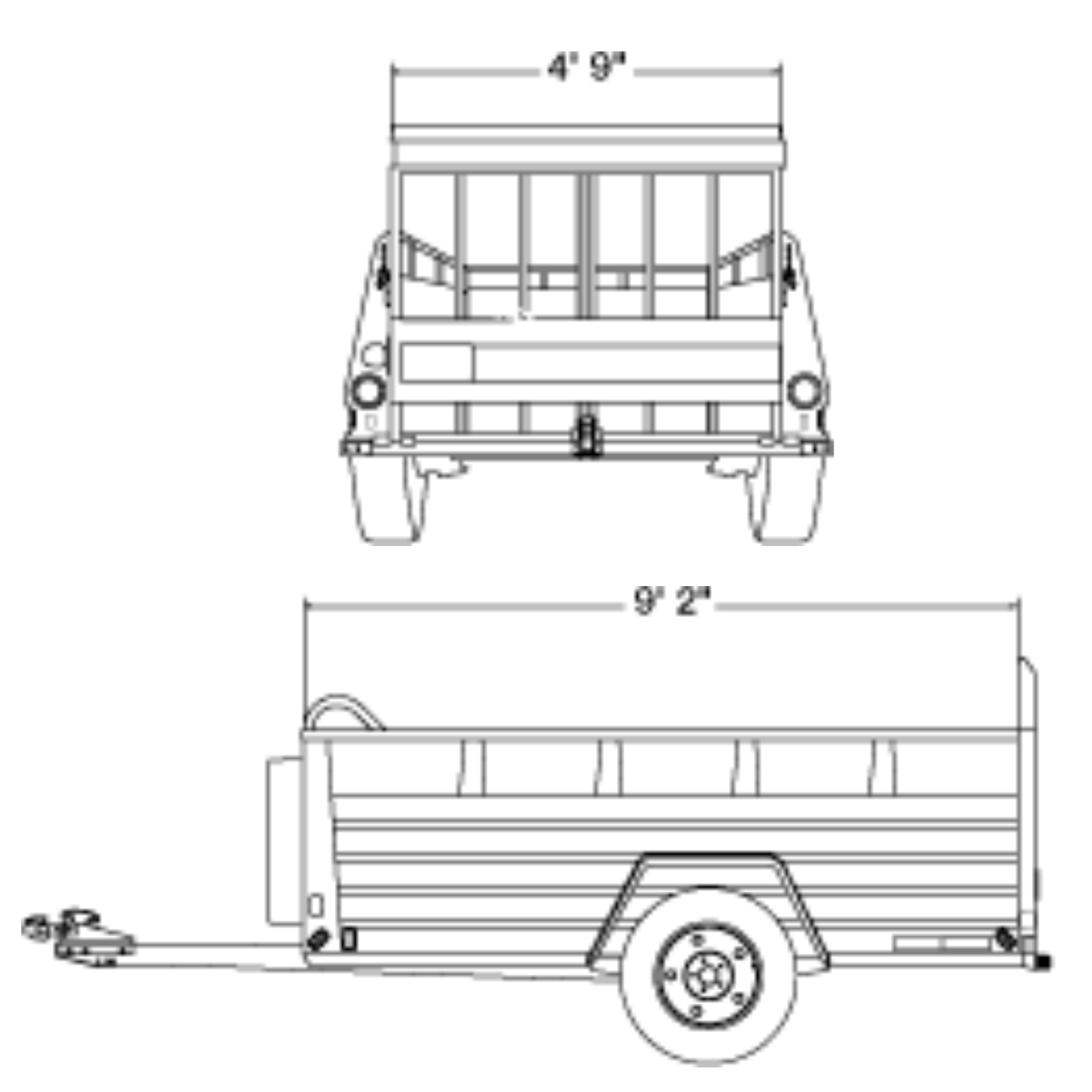 Utility Trailer With Ramp - 5' x 9' U-Haul – Hive City